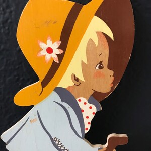 Mertens Kunst 1968 W Germany Wooden Wall Decor Dwarf N 16 and 17 Alfred ...