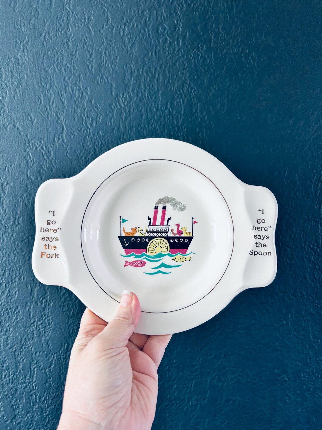 Homer Laughlin "my Own Plate" Made for International Deepsilver Noah’s ...