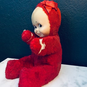 Kewpie Red Plush Doll Vinyl Face Knickerbocker Tag 10 - Etsy