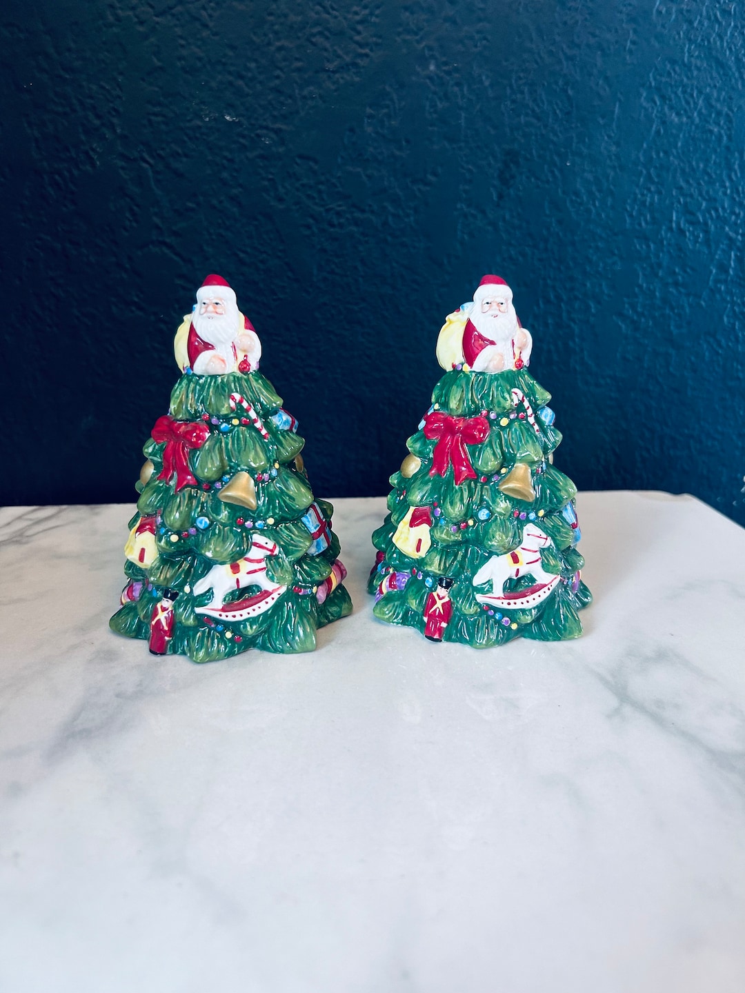 Spode World of Christmas Santa Salt and Pepper Shakers 5” H - Etsy