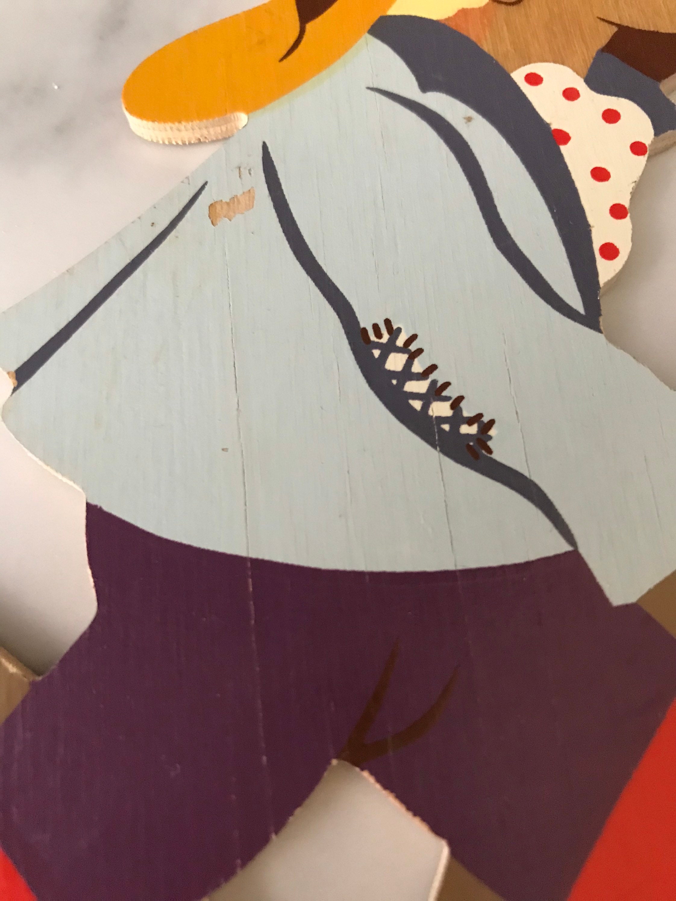 Mertens Kunst 1968 W Germany Wooden Wall Decor Dwarf N 16 and 17 Alfred ...