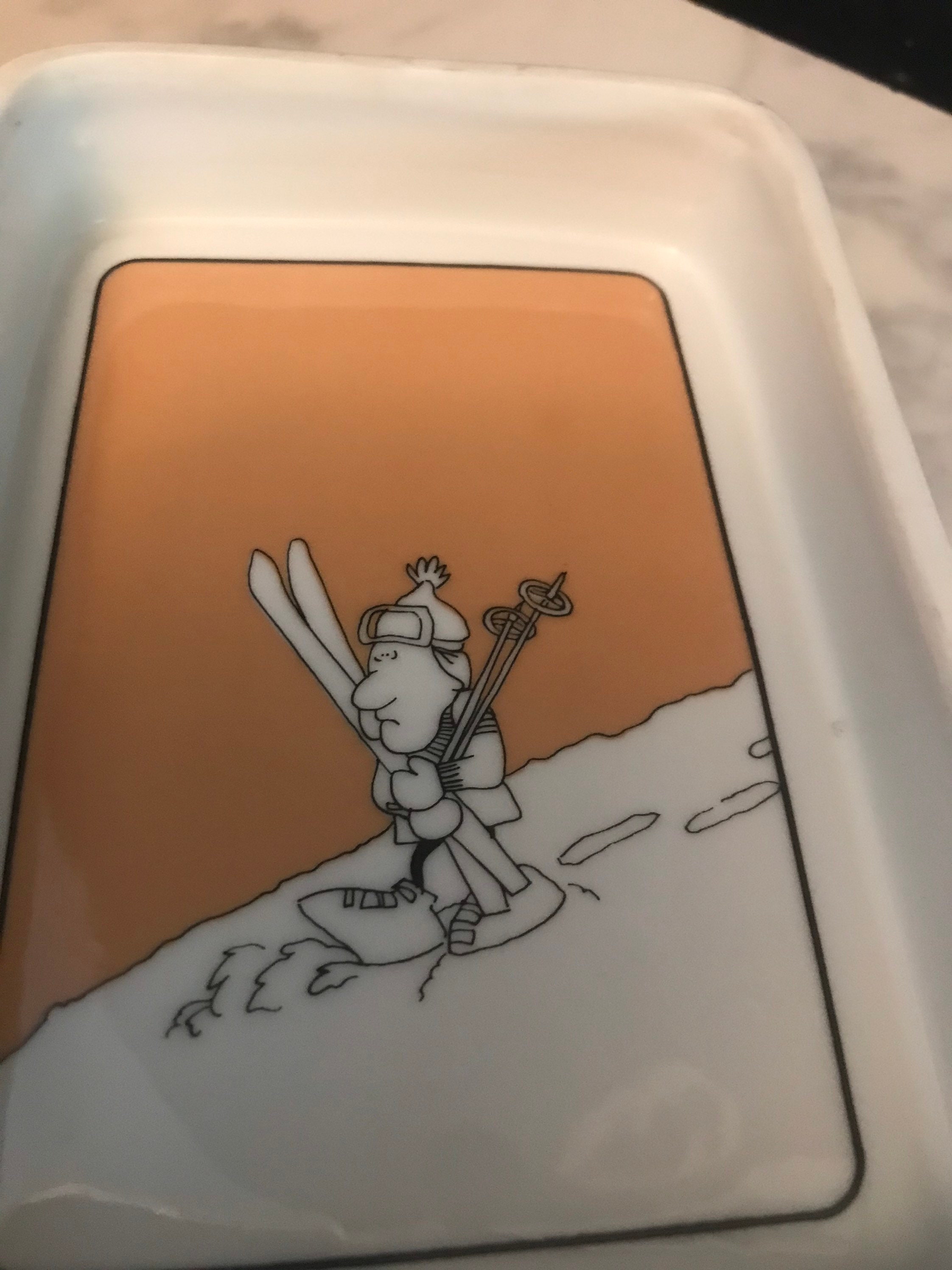 Enesco Kersten Bros Trinket Box 1975 Sports Chagrin Ski Skiing - Etsy