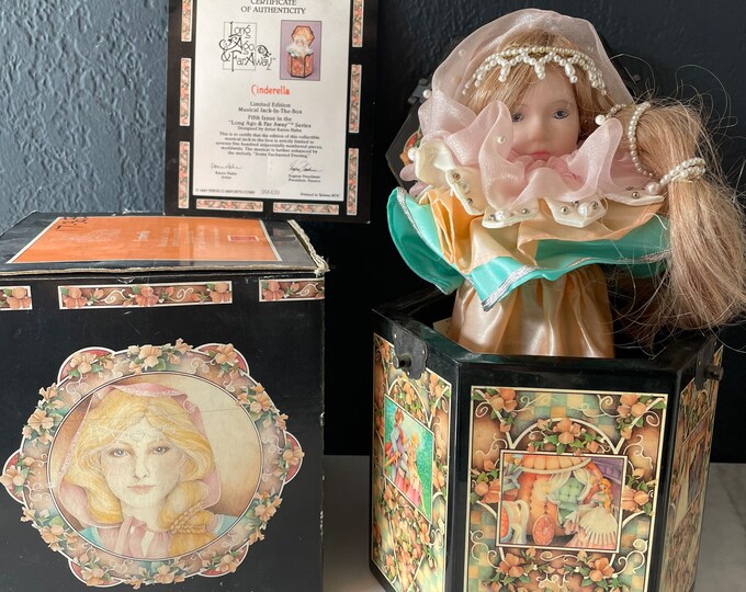 Enesco Cinderella 1987 Box Jack-in-the-box Some Enchanted Evening in ...