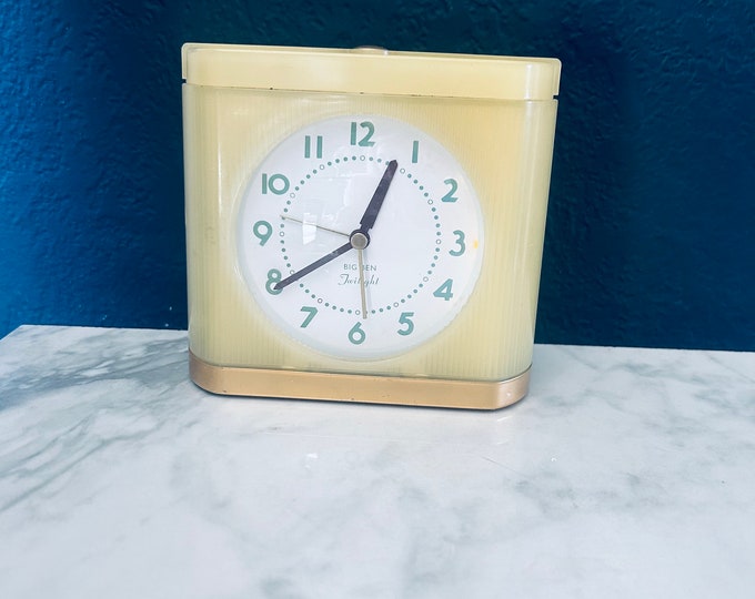 Westclox "big Ben Twilight" Alarm Clock Yellow Model 43002 - Etsy