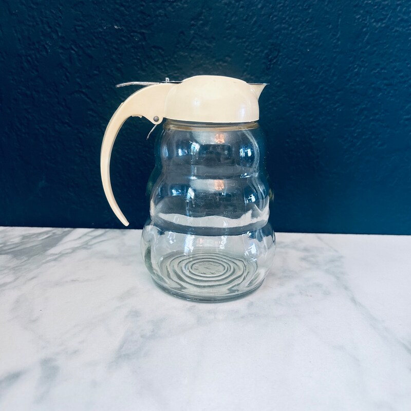 Glass Syrup Pitcher - Etsy