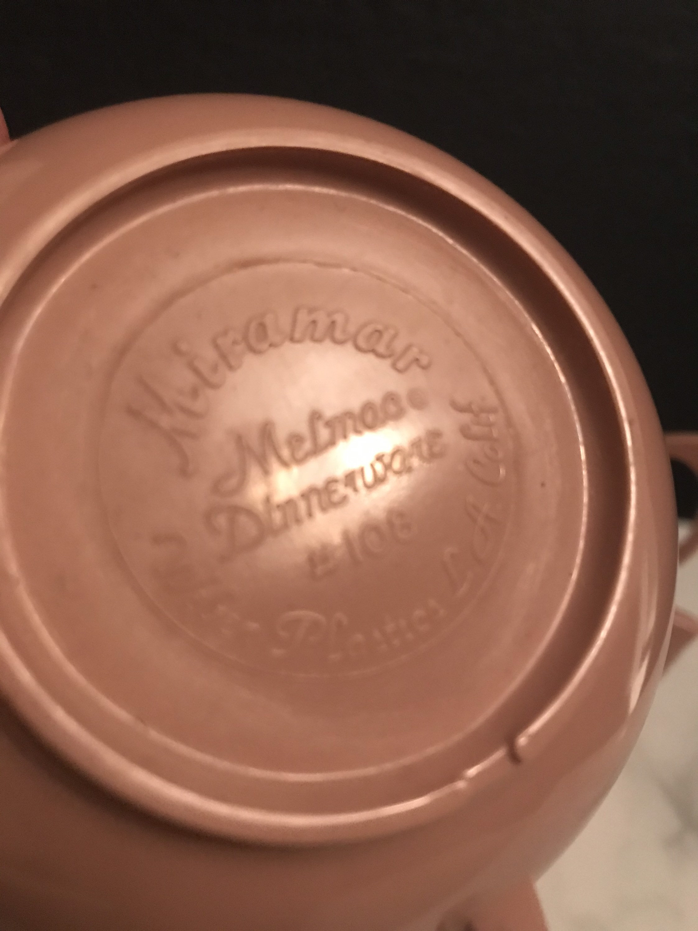 Miramar Melmac Mauve Mid Century 50s Coffee Cups Los Ángeles - Etsy