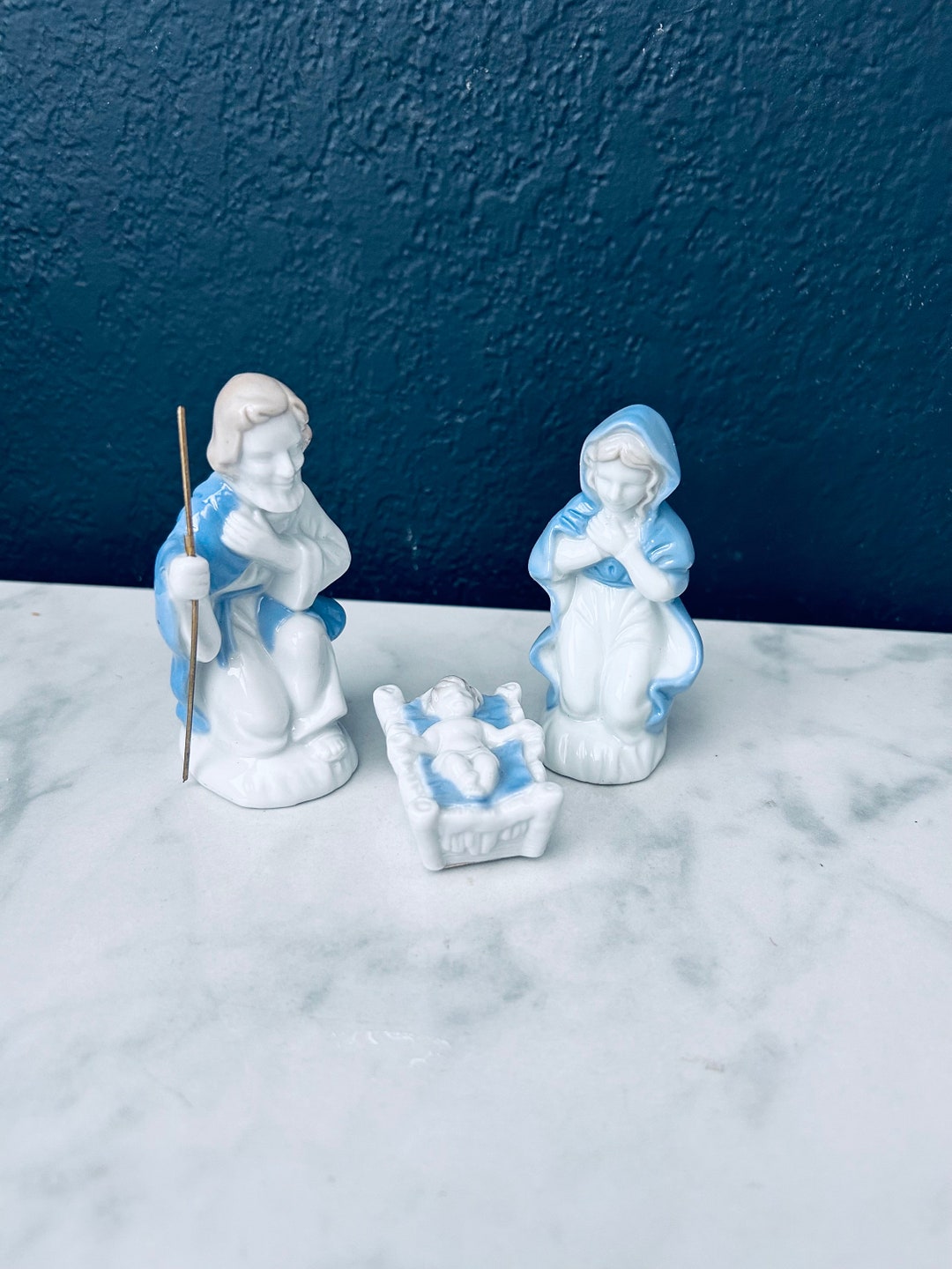 Lefton Nativity Set 3 Pieces Mary and Joseph Baby Jesus - Etsy