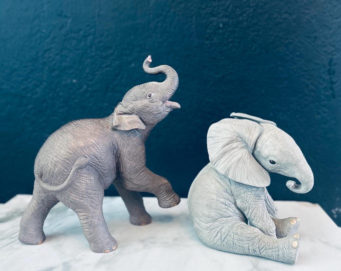 Vintage Lenox Elephant Figurine. 1993, Carrying. Matte Finish. - Etsy