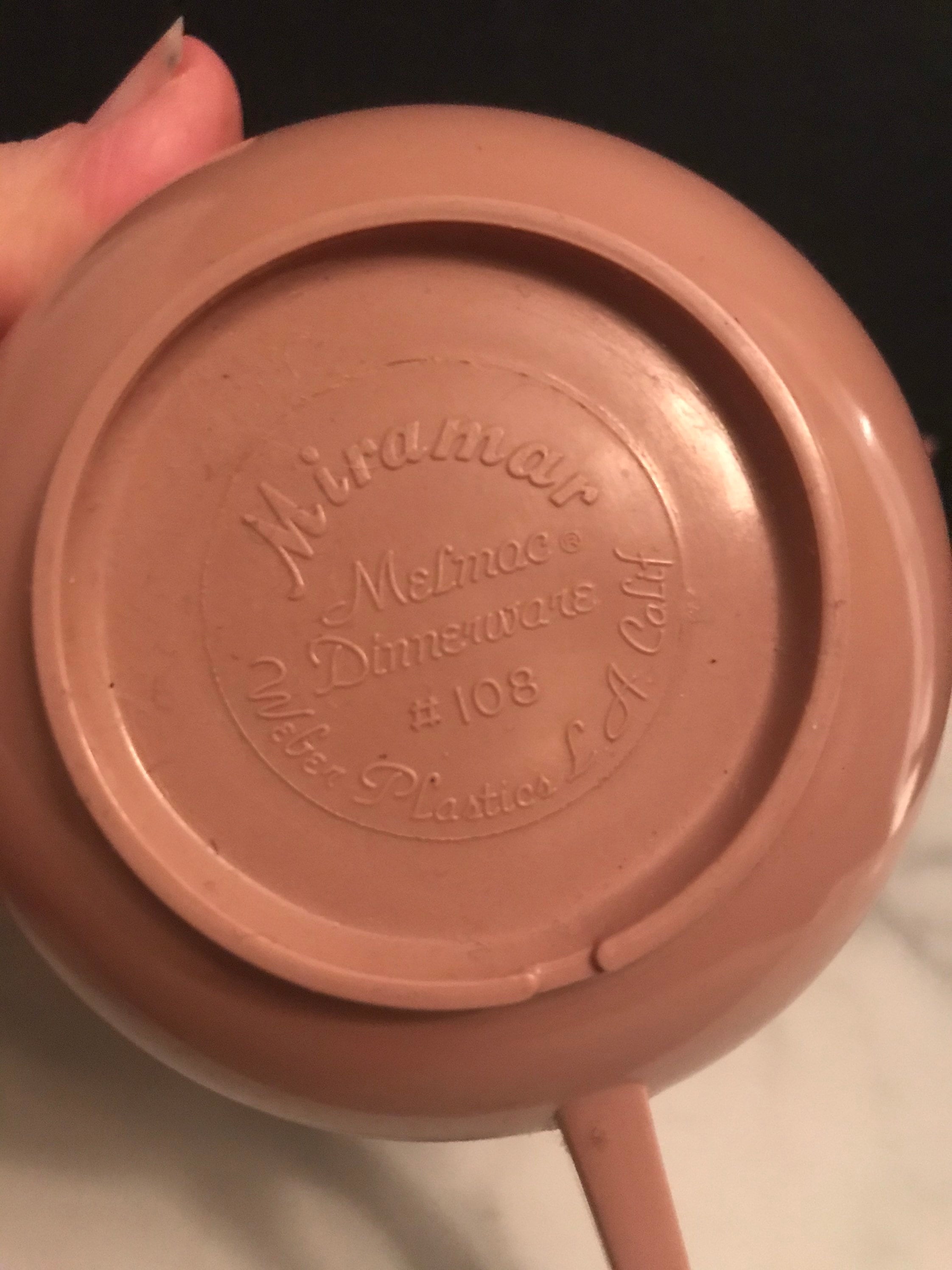 Miramar Melmac Mauve Mid Century 50s Coffee Cups Los Ángeles - Etsy