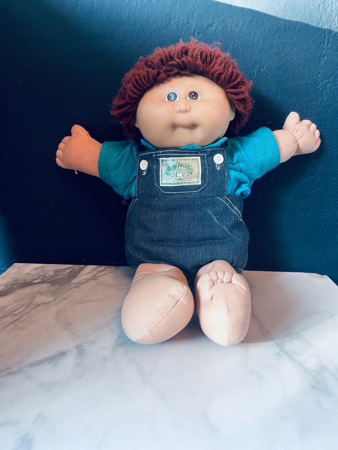 Cabbage Patch Kids 1984 With Defect Cpk 80s Reddish Brown Hair Brown ...