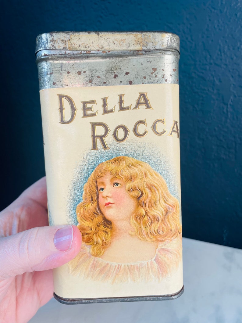 Della Rocca Cigar Tin 1920s Paper Label Rare 6 H - Etsy