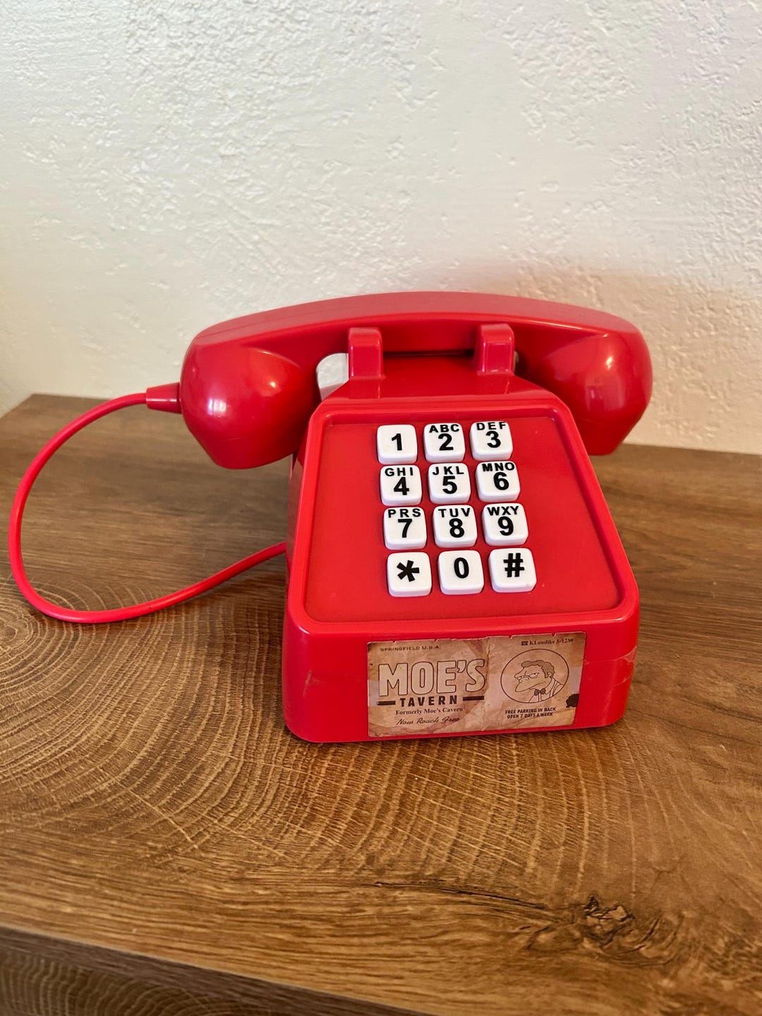 The Simpsons Jakks Prank Phone Toy Moe’s Tavern "prank Phone" Bart ...