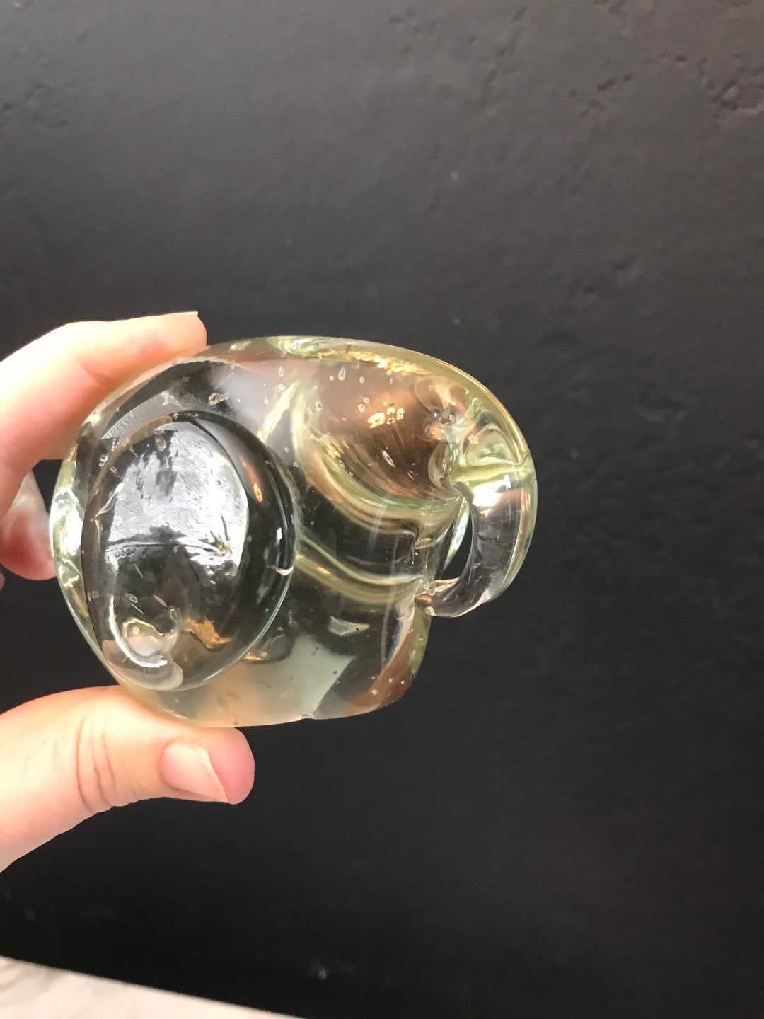 Glass Elephant Paperweight Sculpture Hand Blown - Etsy