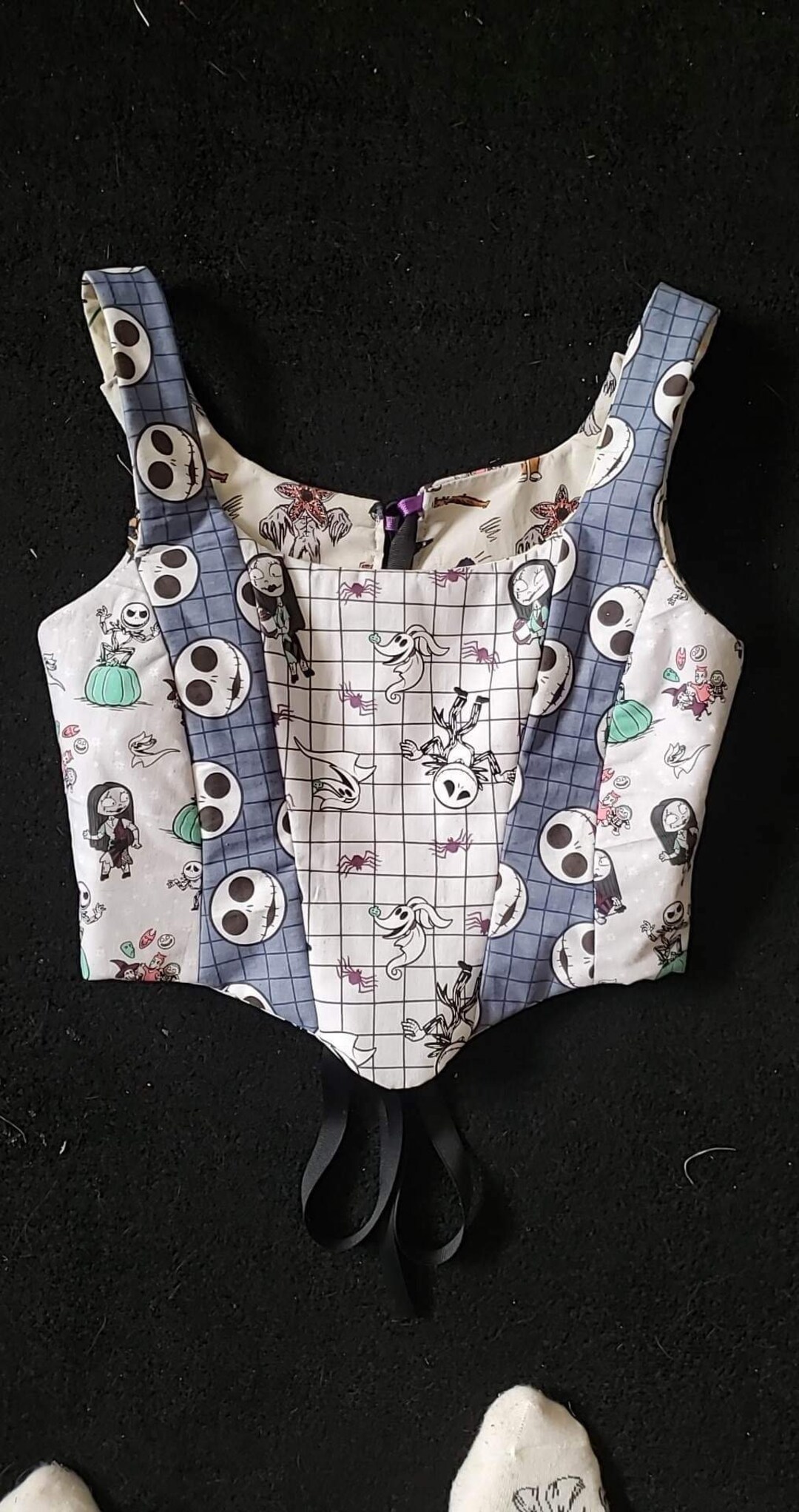 Nightmare Before Christmas and Stranger Things Reversible Corset Top - Etsy