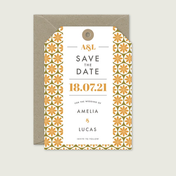 Retro Save the Date - Etsy UK