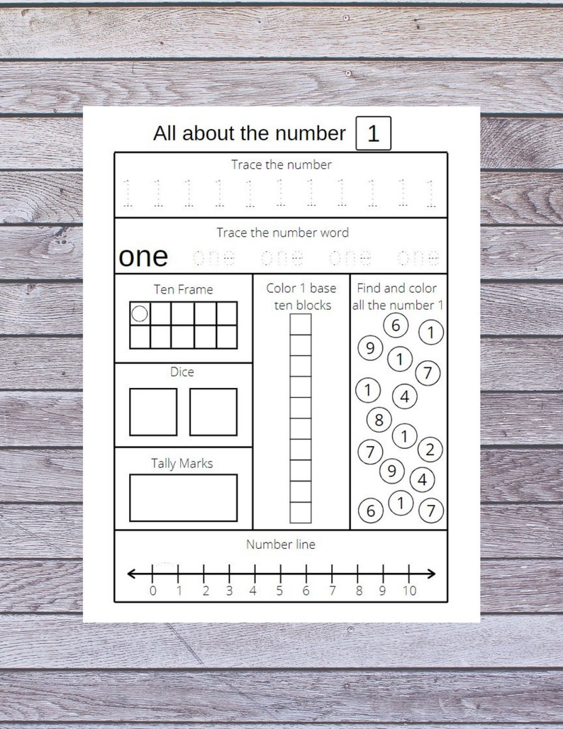 All About Numbers Learning Numbers Teaching Numbers Pre-k - Etsy