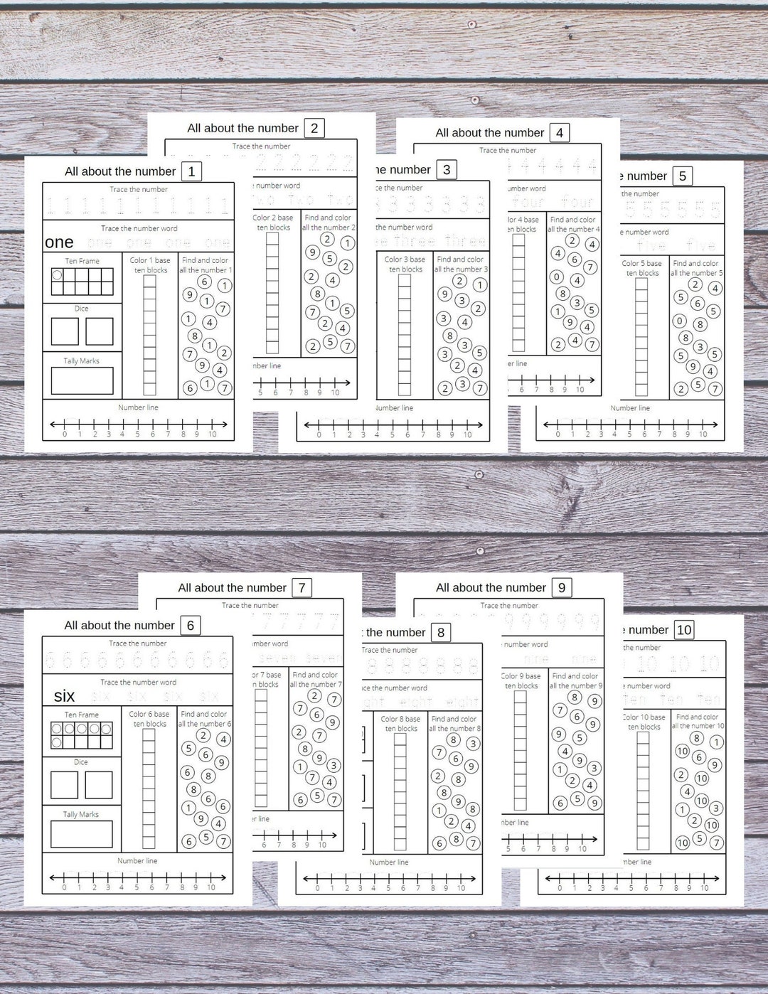 All About Numbers Learning Numbers Teaching Numbers Pre-k - Etsy