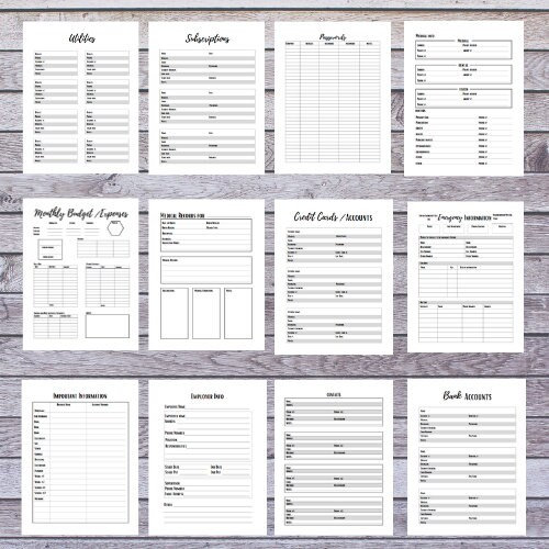 Emergency Binder, Emergency Folder, Emergency Preparedness, Emergency ...