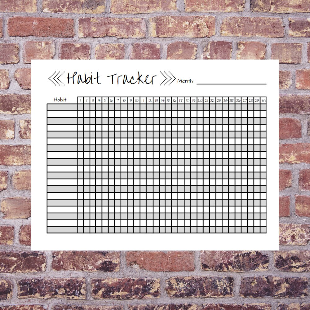 Habit Tracker, Log Habits, Routine Log, Habits Tracking, Habits Tracker ...