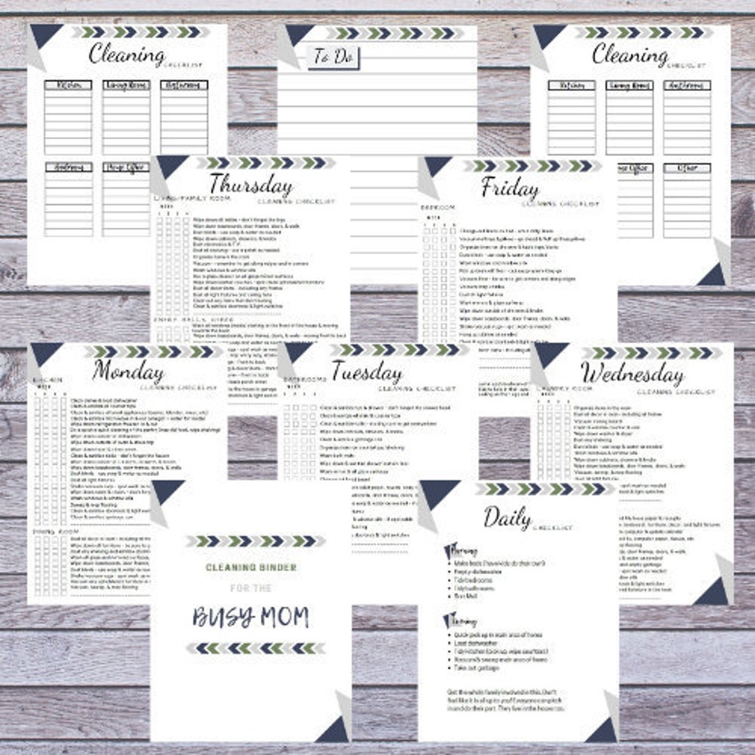 Busy Mom Cleaning Checklist, Cleaning Schedule, Busy Mom, Cleaning ...