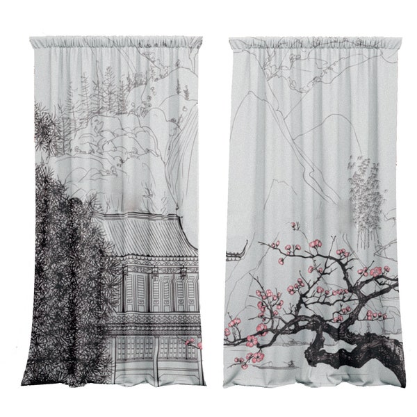 Japanese Curtains - Etsy