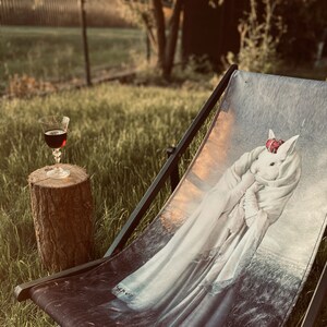 Rabbit King Folding Garden Deck Chair High Quality Wooden Deckchair ...