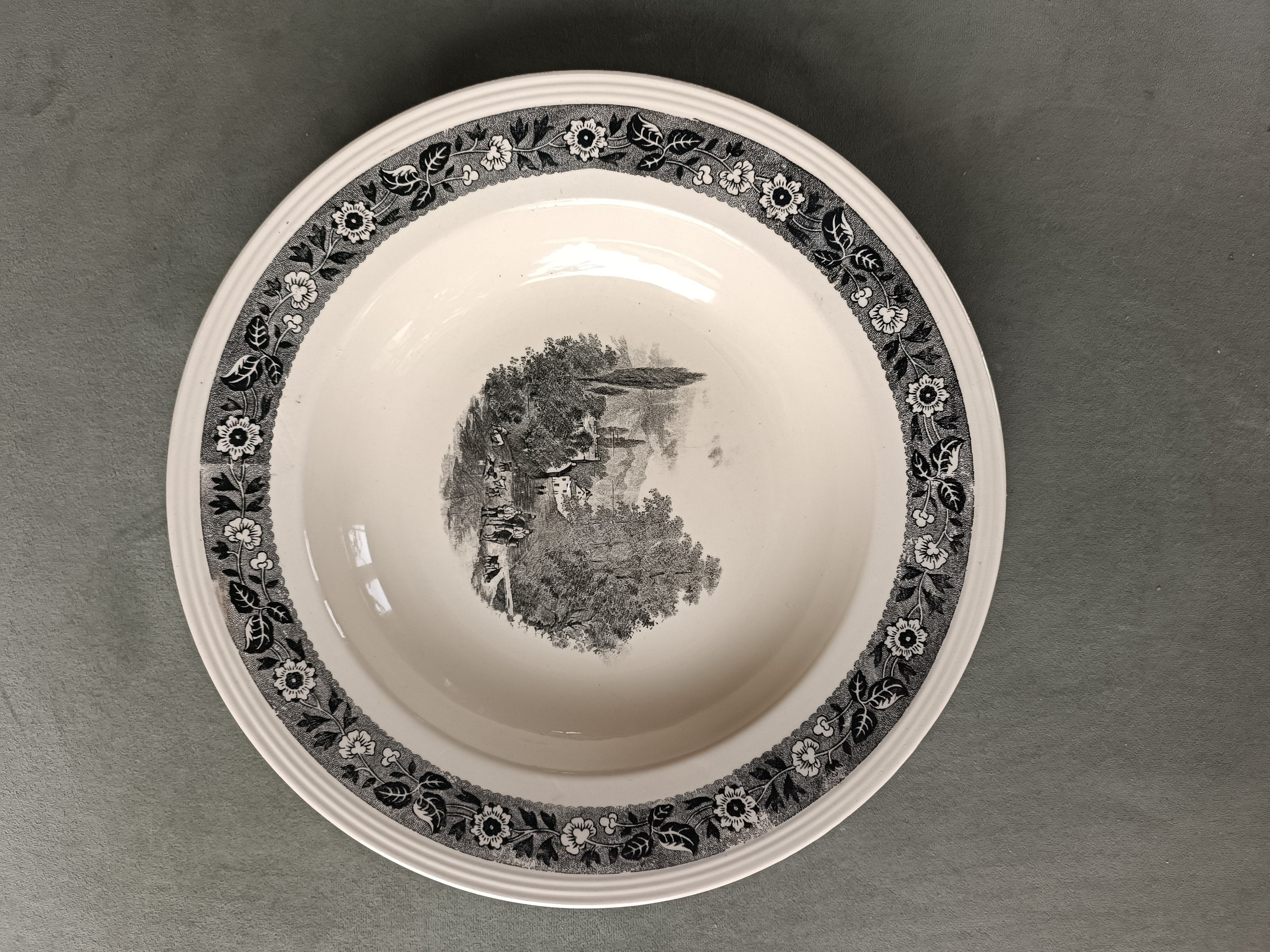 Boch Delft Blue La Louviere Belgium Vintage Deep Plate - Etsy