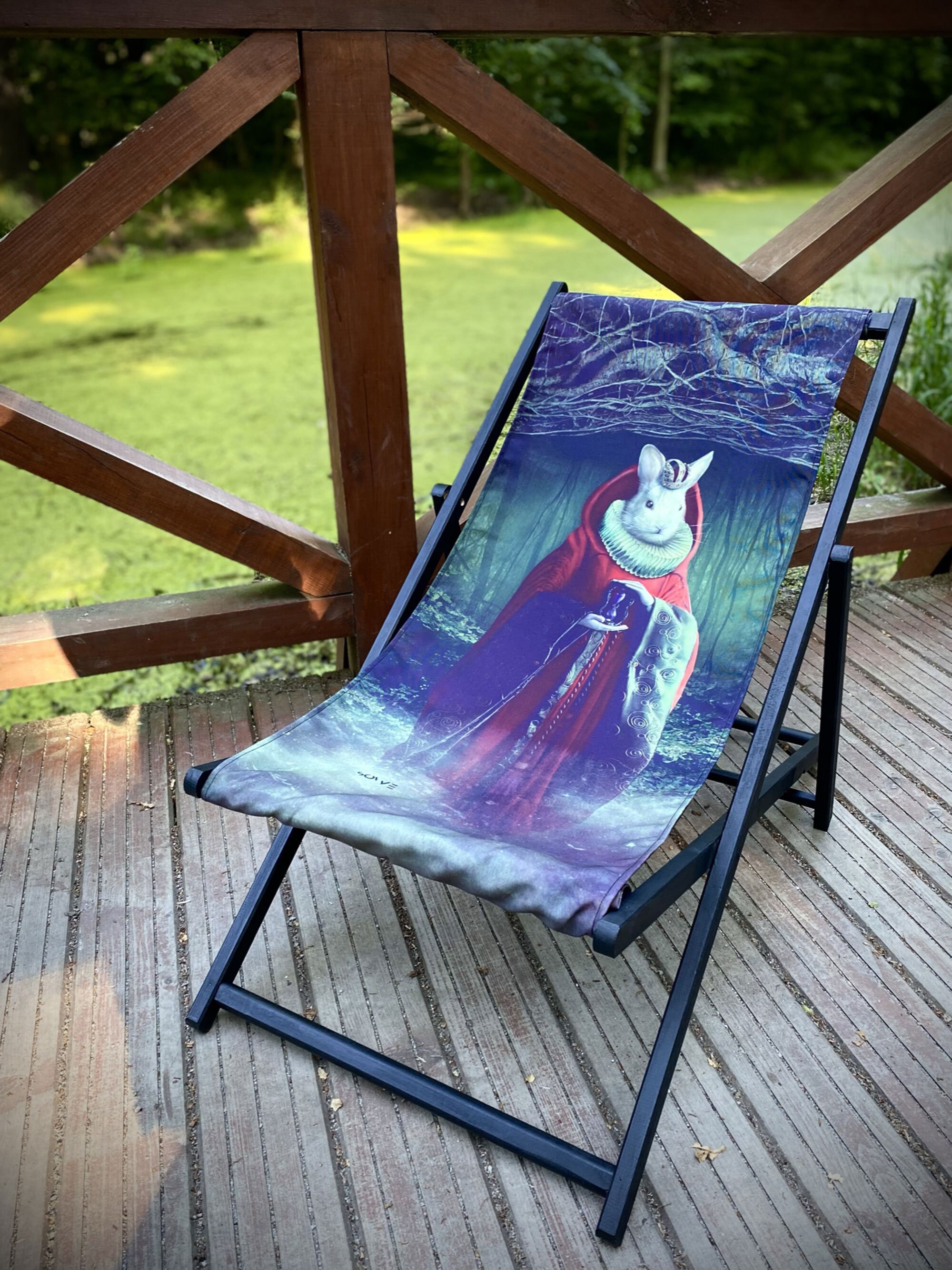 Rabbit King Folding Garden Deck Chair High Quality Wooden - Etsy