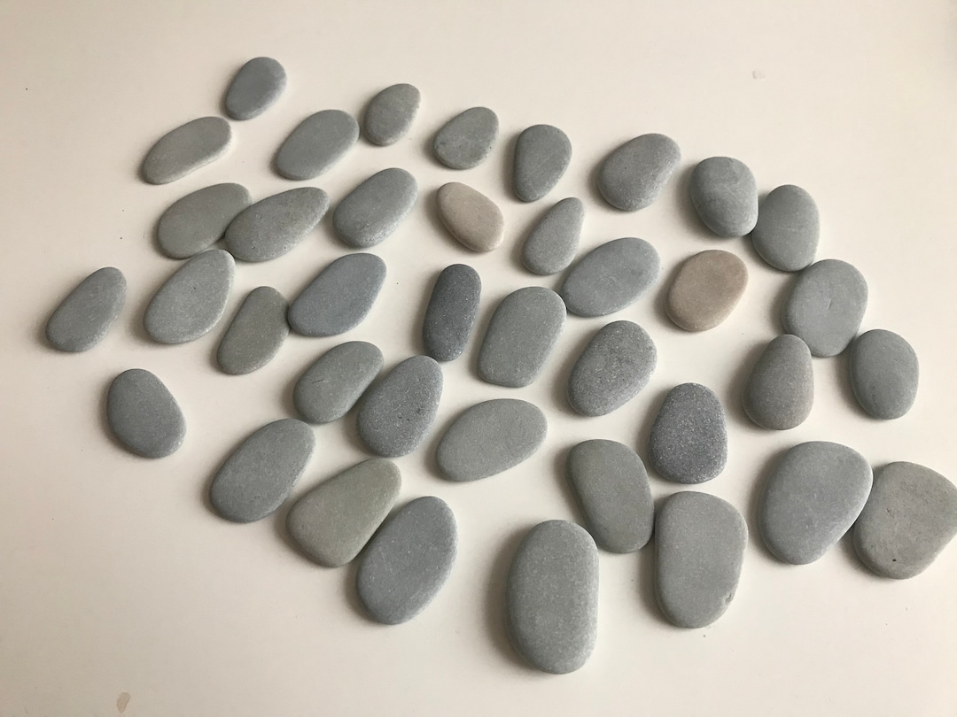 Elongated Baltic Sea Beach Pebbles: Flat Art Stones (2.7-4.0cm) - Etsy