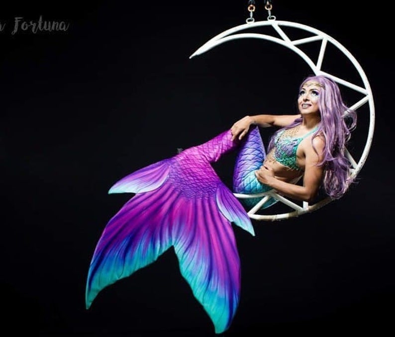 Moon Aerial Lyra Aerial Lyra Crescent Aerial Hoop White - Etsy