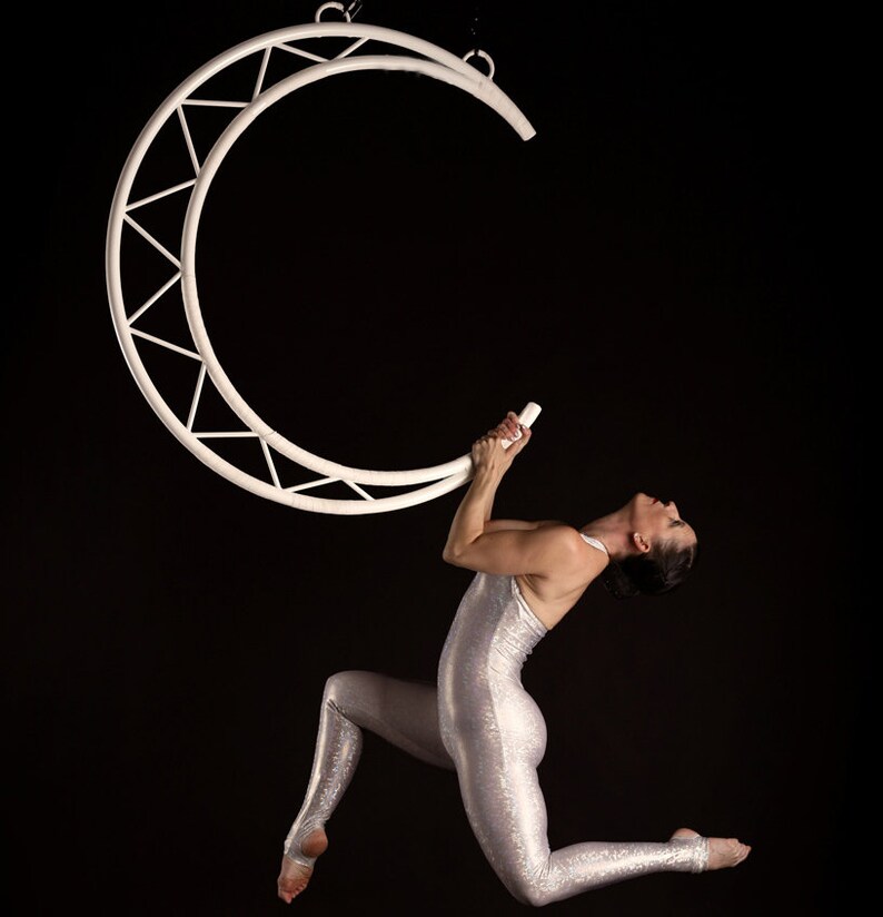 Moon Aerial Lyra Aerial Lyra Crescent Aerial Hoop White - Etsy