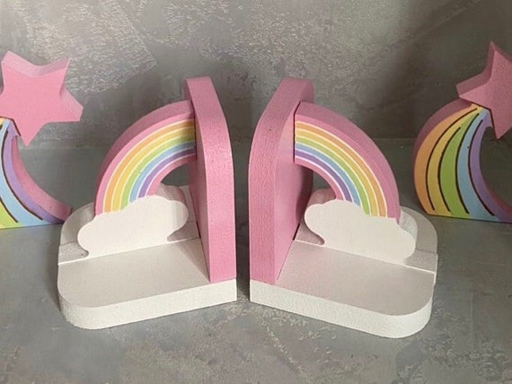 Rainbow Bookend - Etsy