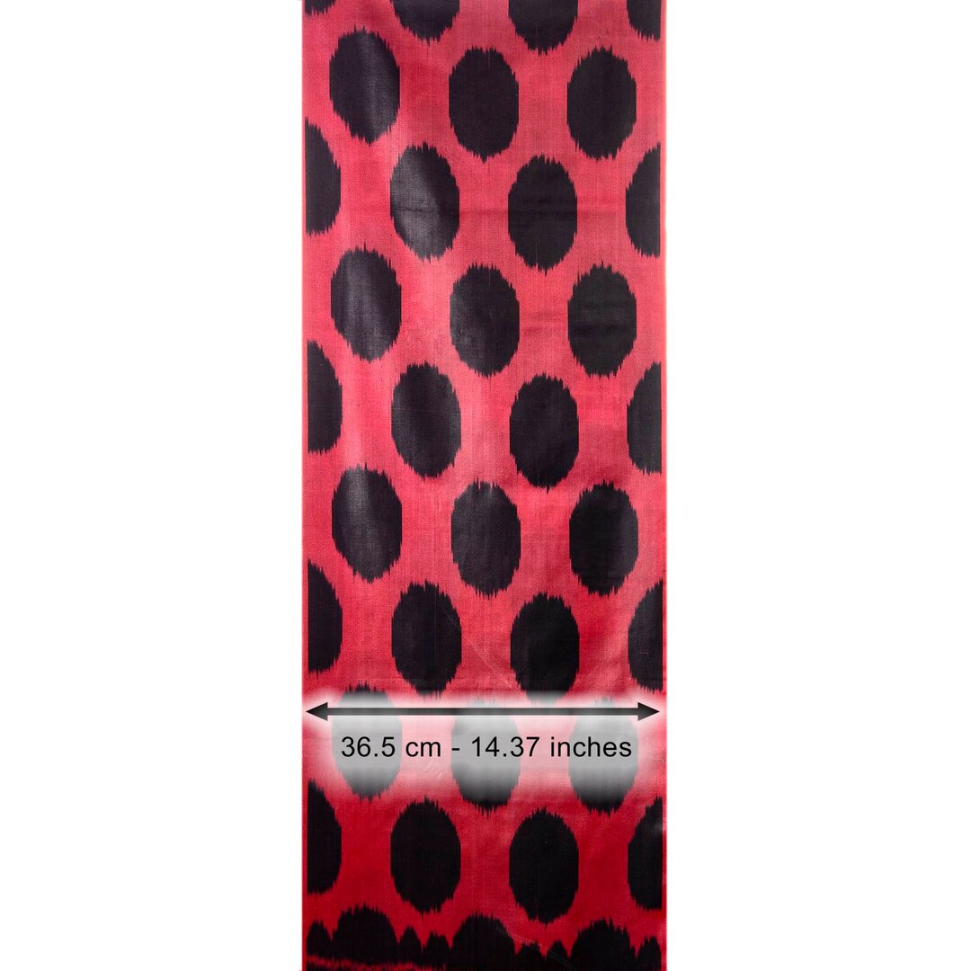 Handwoven Polka Dot Silk Ikat Textile, by the Yard, Upholstery, Design ...