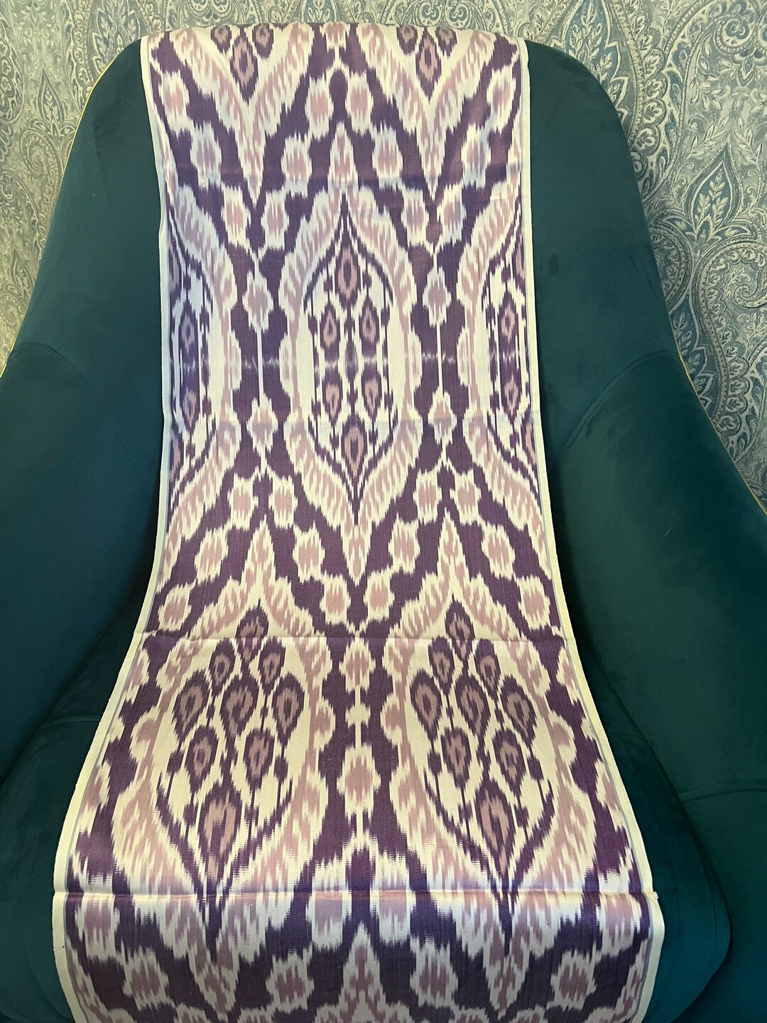 Heather Purple Silk Ikat , by the Yard, Width 17 Inches, Ikat for ...