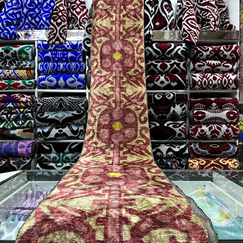 Uzbek Ikat by the Yard - Etsy