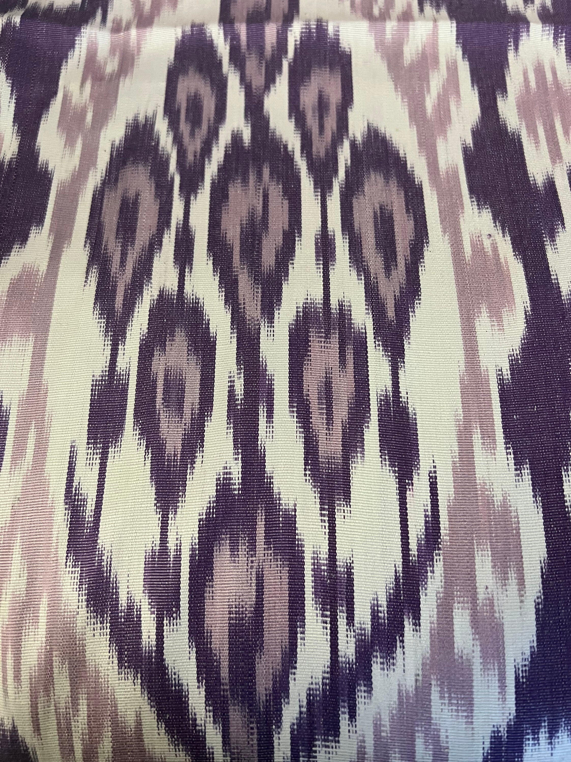 Heather Purple Silk Ikat , by the Yard, Width 17 Inches, Ikat for ...