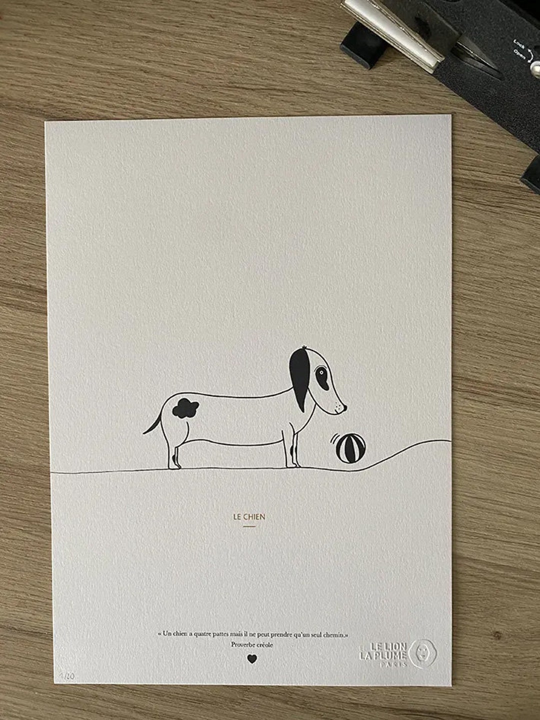 LE CHIEN Et Son Proverbe / Édition Limitée - Etsy
