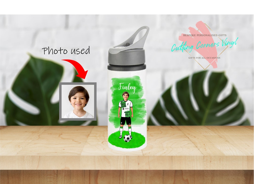 Personalised Football Character Drinks Bottle Sports Bottle - Etsy