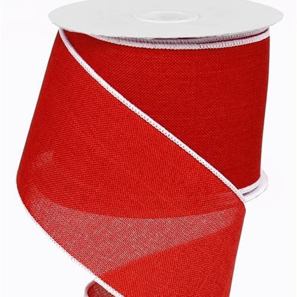 Wide Red Ribbon - Etsy