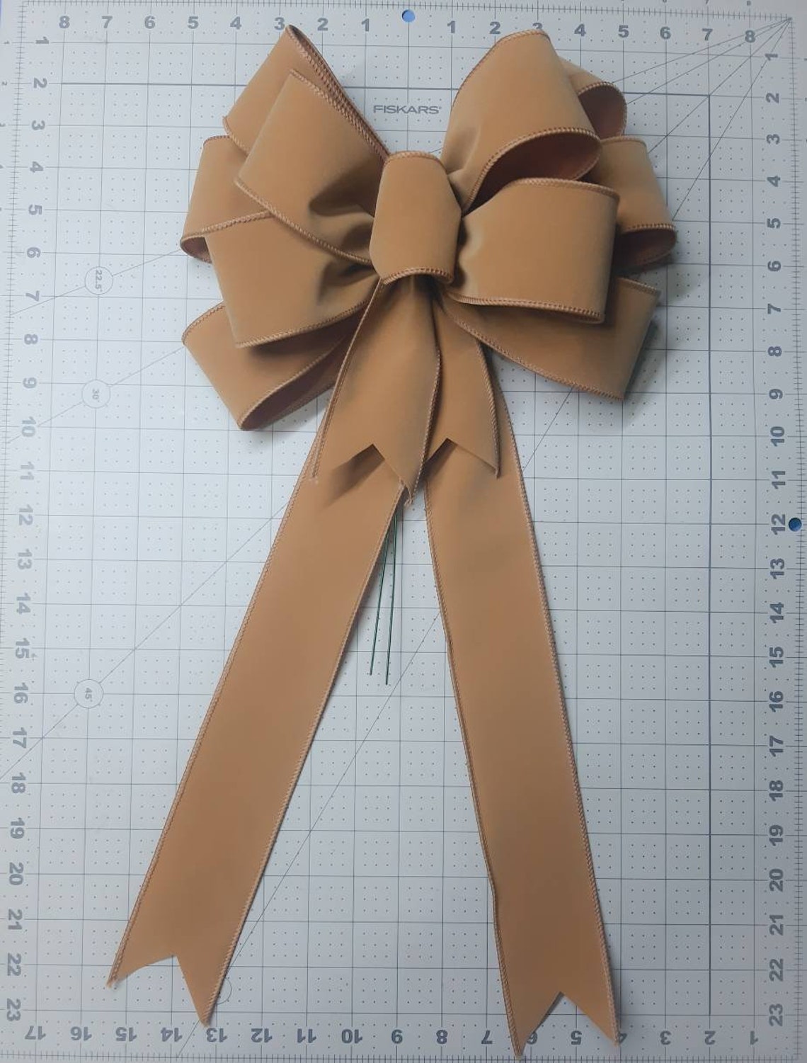 Light Brown Tan Velvet Bow - Etsy