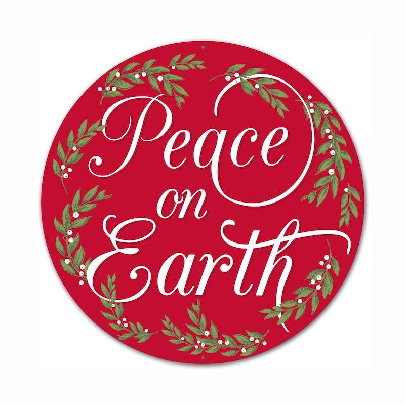 Peace on Earth Sign - Etsy