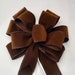 Brown Velvet Bow - Etsy
