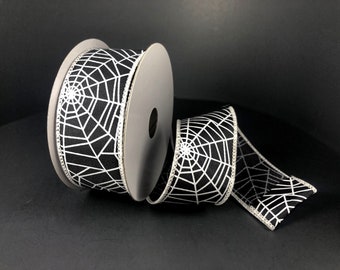 Spider Web Wired Ribbon - Etsy