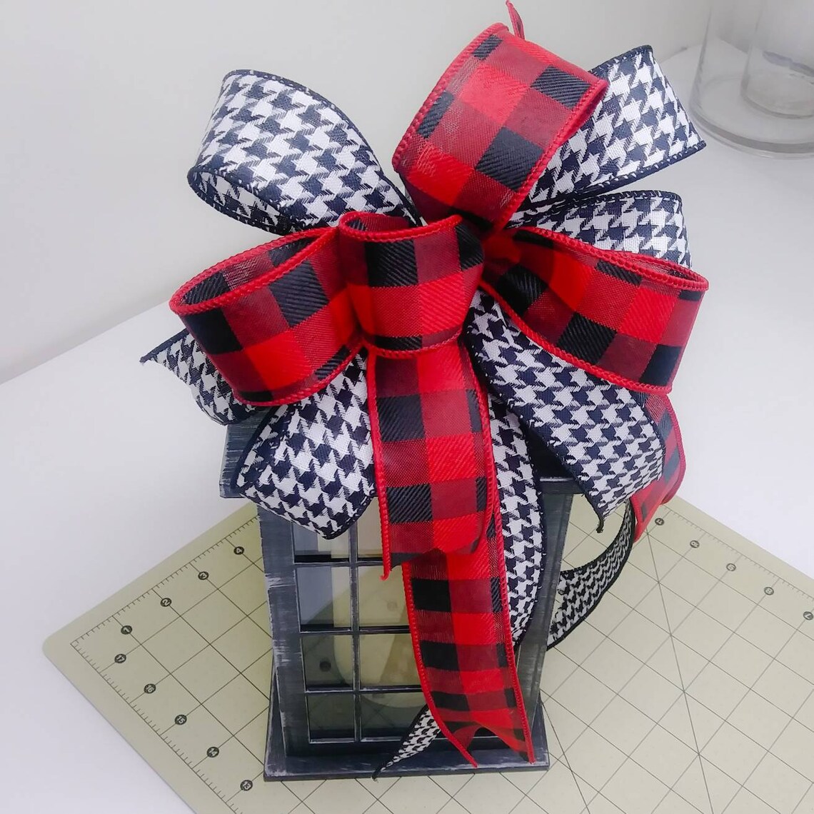 Red and Black Buffalo Check and Houndstooth, Set of 3 - Etsy