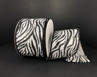 Zebra Print Ribbon - Etsy