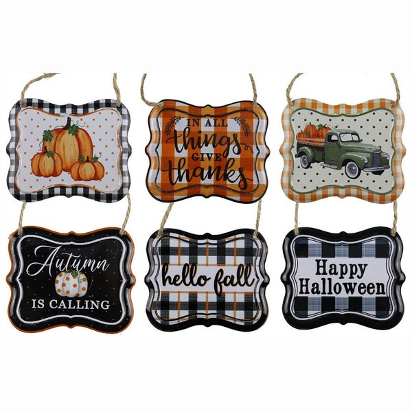 Autumn Tin Signs - Etsy