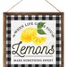Wall Art Plaque When Life Gives You Lemons Square - Etsy