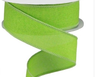 Lime Green Ribbon | Etsy