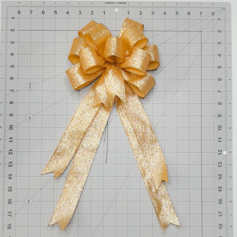Gold, Champaign Shimmer Glitter Bow - Etsy