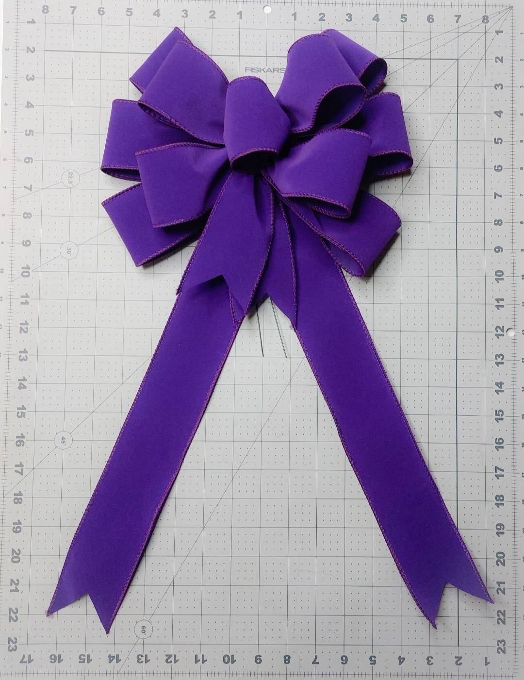 New Purple Velvet Christmas Bow - Etsy